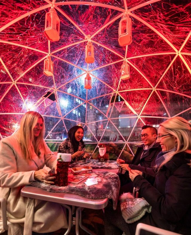 This immersive restaurant has a heated dome experience this winter - View the VIBE Toronto