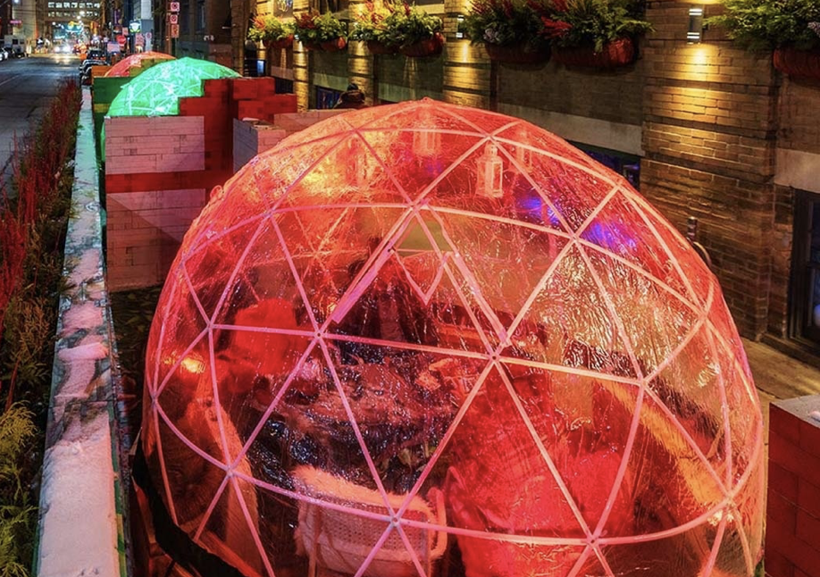 This immersive restaurant has a heated dome experience this winter ...