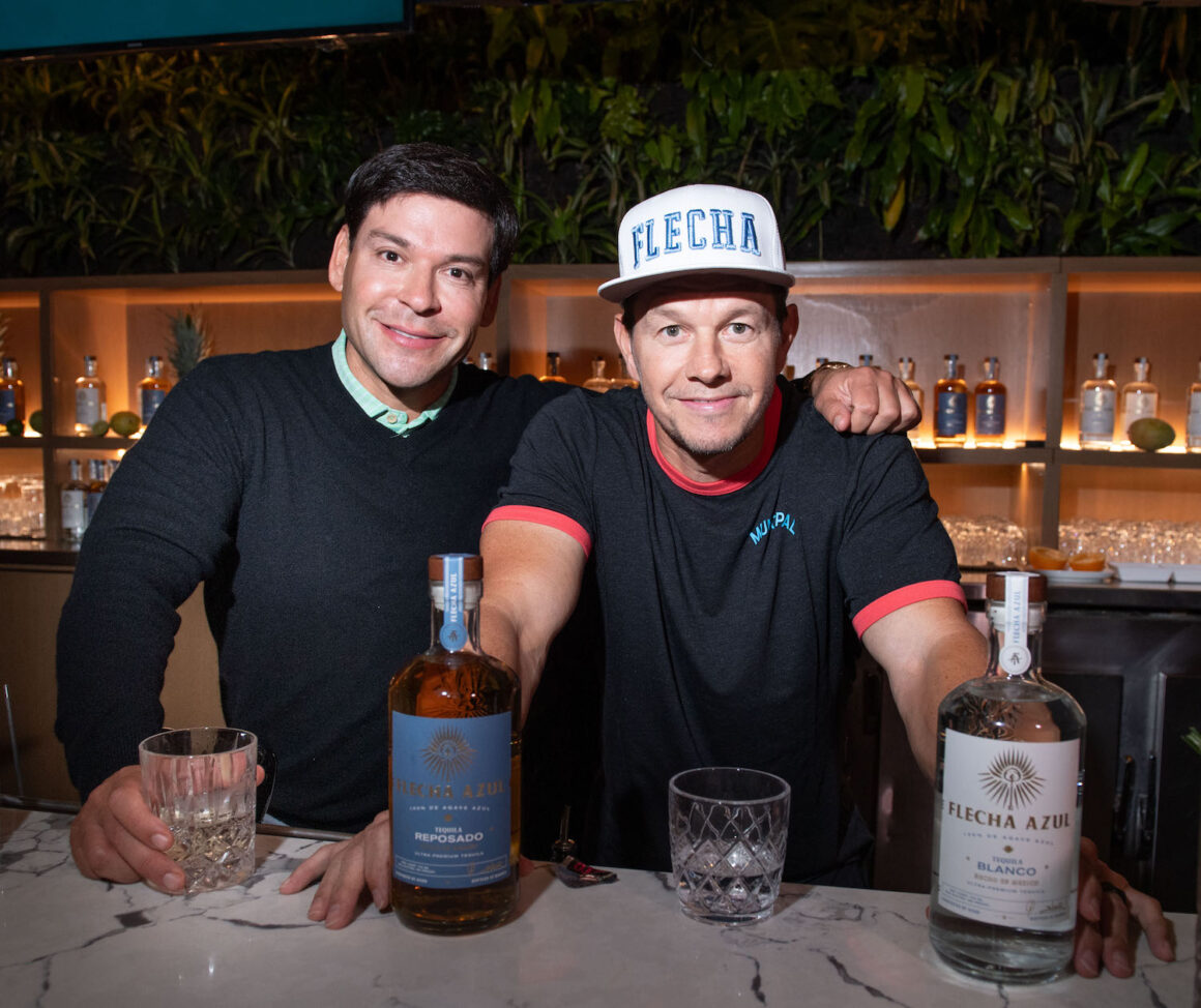 The VIBE inside the Flecha Azul Tequila launch with Mark Wahlberg