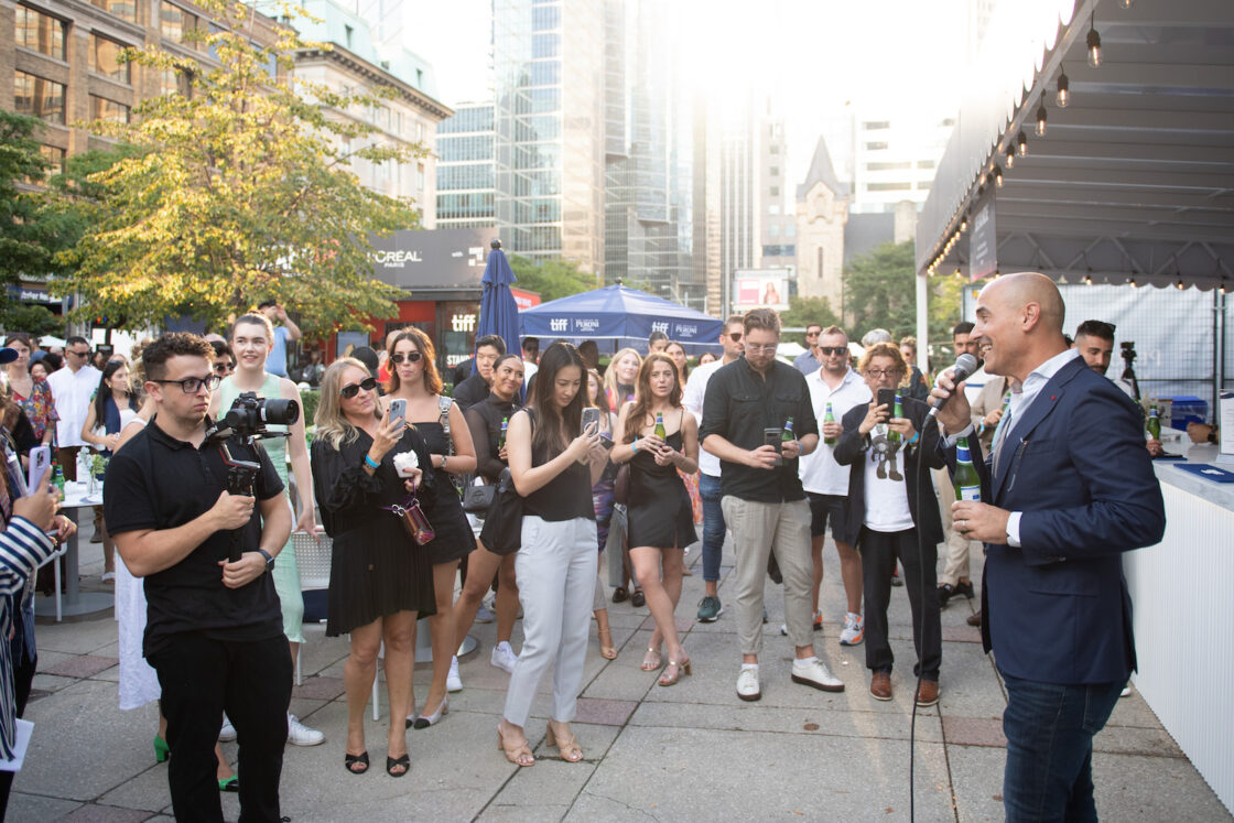 Check out the VIBE inside the House of Peroni Nastro Azzurro TIFF ...