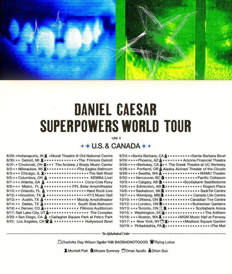Daniel Caesar - Superpowers World Tour - View the VIBE Toronto