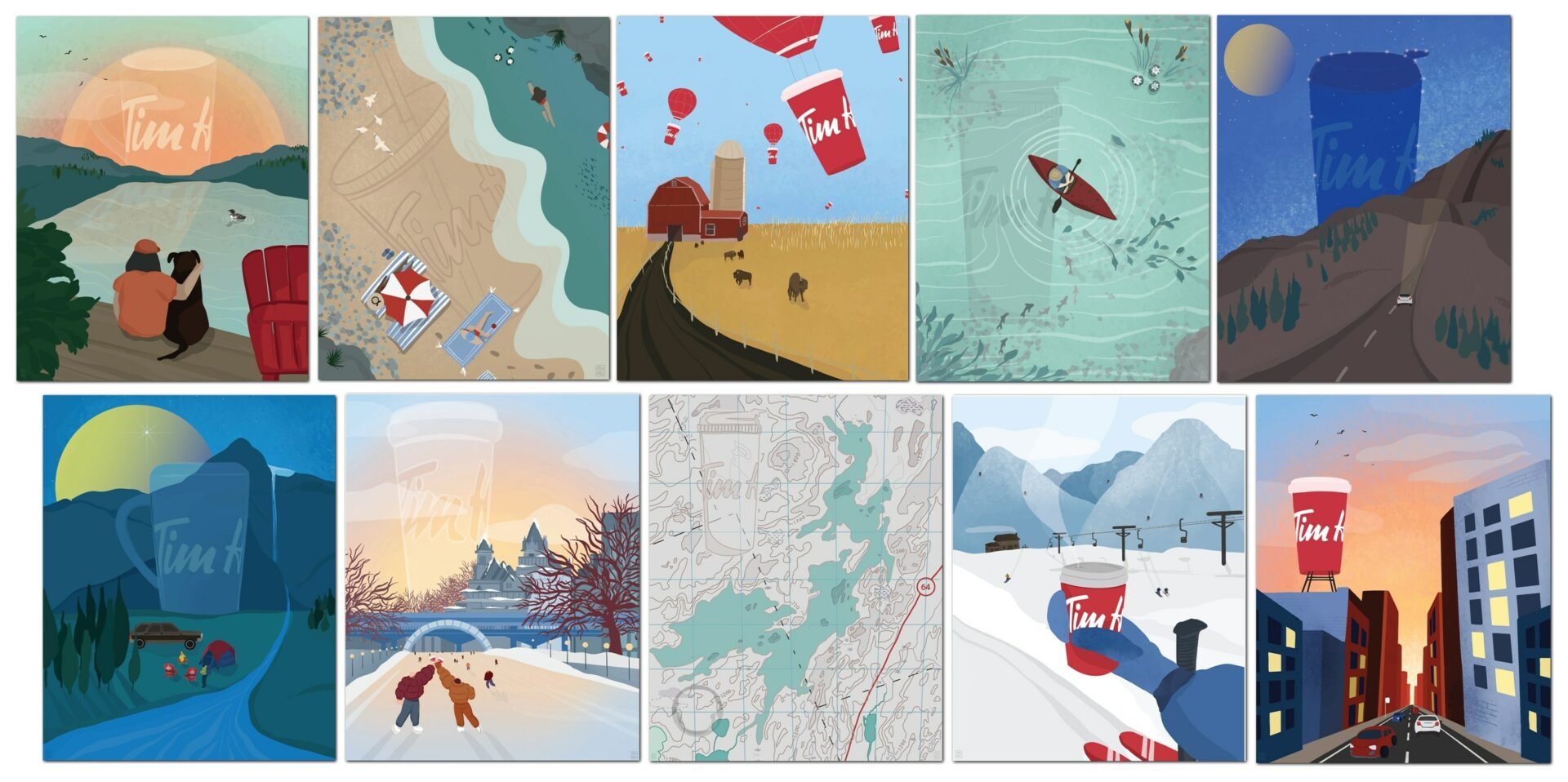 Tim Hortons collaborates with Toronto artist to showcase Canadian ...