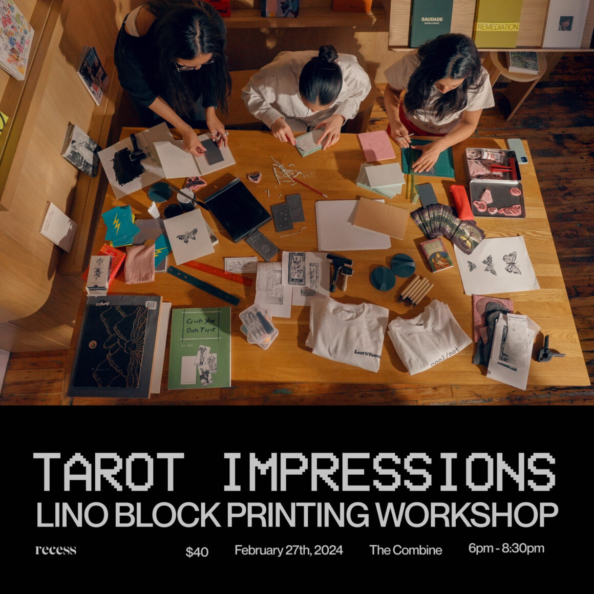 Tarot Impressions: Lino Block Printmaking Workshop - View the VIBE Toronto